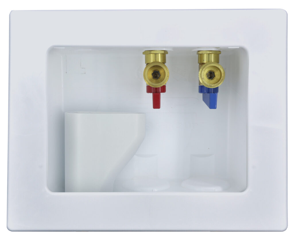 The Power Box FireStop Dual Drain Washing Machine Outlet Box - LSP Products